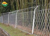 China Diamond Openings Welded Razor Blade Fence PVC coated Ce Certificate for sale