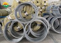 China BTO-22 2.8MM COIL WIRE Hotdip Galvanized Border Concertina Razor Wire for sale