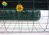 China Green Vinyl Coated Welded Wire Mesh Rolls 50.8x101.6mm Opening for sale