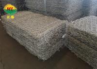 China Heavy Galvanized Gabion Stone Wall 1.5*1*1m 8x10cm Aperture for sale