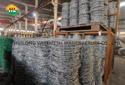 China Double Twisted Galvanized Barbed Wire Hot Dipped 1.5mm 200m Roll for sale