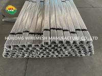 China Black Color Clear View 8 Gauge Welded Wire Fence High Security Square Post for sale