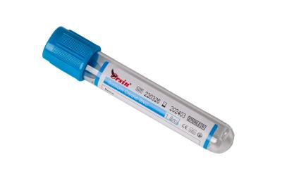 China Sodium Citrate Blood Collection Tube with Vacuum Accuracy ≤3% and Critical Ratio Control 1:9 Featuring Silicone-Coated Interior for sale