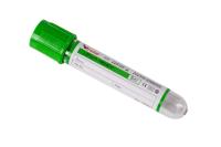 China 13×100mm Heparin Additive Vacuum Blood Test Tube with Optimal Coagulation Performance for Serum Separation for sale
