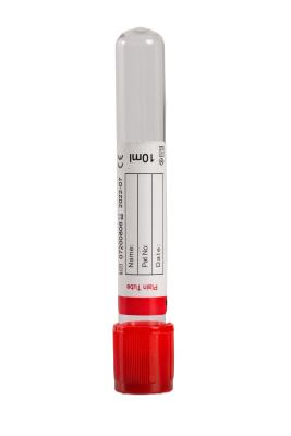 China Cancer-Specific 13×75mm Red Blood Collection Tube for Ultra-Sensitive Detection Without Clot Activator for sale