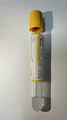 China Blood Collection Tube Yellow Glass Enhanced Sample Stability 5ml for sale