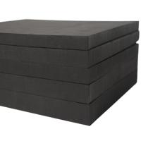 China 10cm Non Toxic Flexible Foam Sheet Square Black Color for sale