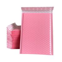 China A4 Metallic Poly Bubble Mailer Bag Pink Color Multipurpose Durable for sale