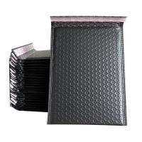 China Black Waterproof Bubble Wrap Poly Mailers Recyclable Shock Resistant for sale