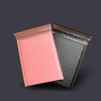 China Black Waterproof Bubble Wrap Poly Mailers Recyclable Shock Resistant for sale