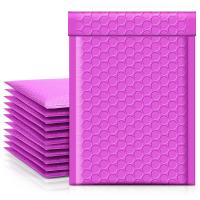 China A4 Metallic Poly Bubble Mailer Bag Pink Color Multipurpose Durable for sale