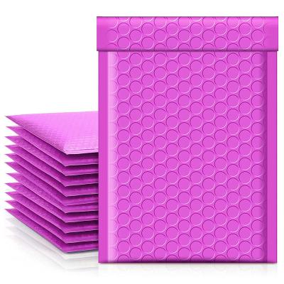China A4 Metallic Poly Bubble Mailer Bag Pink Color Multipurpose Durable for sale
