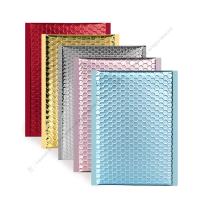 China Multicolor Metallic Bubble Mailer Bag Portable Recycled Antiwear for sale