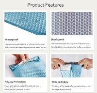 China Heatproof Gold Bubble Mailer Poly Bags Self Seal Shock Resistant for sale