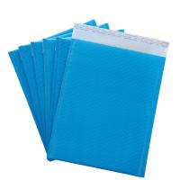 China Blue LDPE Poly Bubble Mailer Bag Waterproof Recyclable Self Seal for sale