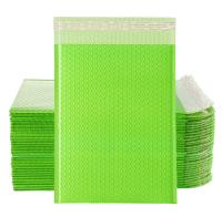 China Moistureproof Shiny Bubble Mailer Bag Compostable Pink Self Seal for sale
