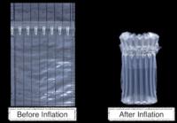 China 80um  Inflatable Air Column Packaging Inflatable Air Cushion For Order Fulfillment Services for sale