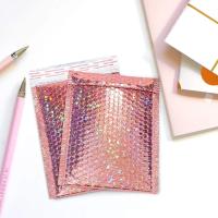 China Polyethylene Bubble Mailer Bag Envelope 15X25CM In White Red  Black Grey Blue Silver for sale