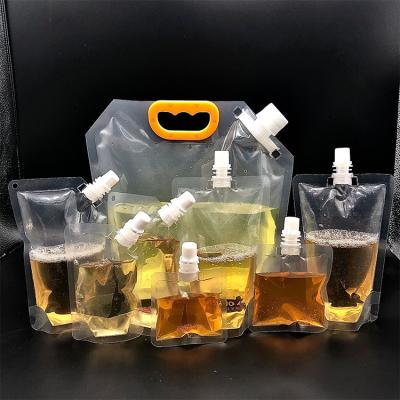 China Food Grade Plastic Spout Pouches with Spout for Holding Drinks and Liquids for sale