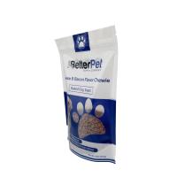 China 16oz Plastic Recyclable Dog Treats Custom Dog Food Bags With Zipper And Window for sale