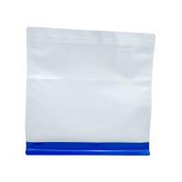 China 1.5kg Custom One Side Matte Clear One Side Aluminium Foil Lined Pet Dog Food Trial Bags with Flat Bottom Reclosed Zipper for sale