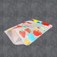 China Summer Colorful Fruit Frosted Plastic Resealable Drink Pouches With Straw Holes Hanging Holes For Iced Juice for sale