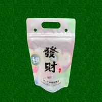 China One side Clear Stand Up Drinking Pouch with Zipper and Hanging Holes Straw Holes for Adults Children Iced Drinks Bags for sale