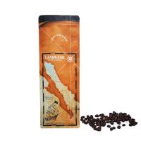 China 500 grams 1.1 LB Matte Flat Bottom Pouches Bag with Tear Off Zipper for Coffee Beans Packaging for sale