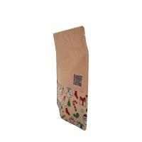 China Eco Friendly Brown Kraft Paper Biodegradable Stand Up Pouches With Zipper For Food Packaging for sale