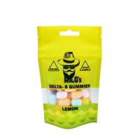 China 7g Custom Design One Side Foil Lined Childproof Ziplock Resealable Weed Bags With Hanging Hole And Clear Window for sale