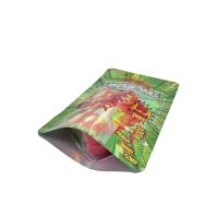 China Holographic Design Childproof Mylar Stand Up Pouches For Weed Packaging for sale