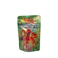 China Holographic Design Childproof Mylar Stand Up Pouches For Weed Packaging for sale