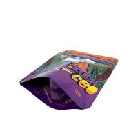China Gloss Surface Foil Laminated Childproof  Top Zipper Pouch Bags 3.5 G Stand Up For Weed Packaging for sale