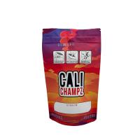 China 28g Child Resistant Mylar Stand Up Pouches With Childproof Zipper For Snack Candy Gummy And Herbs Packaging for sale