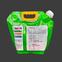 China 2.5 L Heavy Duty Wide Mouth Custom Liquid Spout Bags With Handle For Packaging Drinks for sale