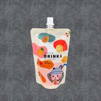 China Recyclable Plastic Printed Glossy Spouted Stand Up Pouch Packaging For Cold Beverages for sale
