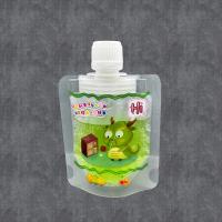 China Small Plastic Flasks Pouches Leak Proof Liquid Spout Pouch For Kids Juice Milk Iced Beverages for sale