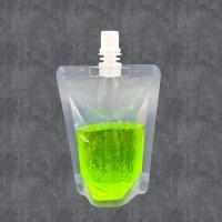 China Leak Proof Food Grade Concealable And Reusable Drink Liquid Stand Up Pouches For Fruit Juice for sale