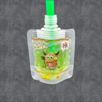 China Small Plastic Flasks Pouches Leak Proof Liquid Spout Pouch For Kids Juice Milk Iced Beverages for sale
