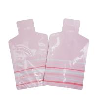 China Custom Pink Portable Cute Bottle Shape Open Bottom Aluminum Foil Pouch Package Bag with Tear Notch for Food Preservation for sale