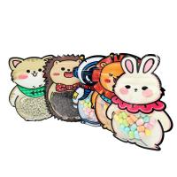 China Custom Design Animal Shape Stand Up Pouches with Zipper Clear Window for Kid Snack, Dry Food, Candy, Cookies Packaging for sale