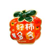 China Persimmon Shape Orange Color Eco Friendly Stand Up Pouches Zipper Top Bags With Clear Window For Food for sale