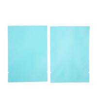 China 7cm x 10cm Colored Matte Light Blue 3 Side Seal Flat Aluminum Foil Mylar Pouches for Tea Leaves, Snack, Accessories Pack for sale