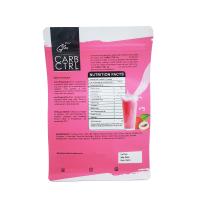 China Special UV Print Glossy Partial Matte Flat Bottom Side Gusset Bag With Zipper For Food Powder Packaging for sale