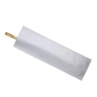 China Long Front Matte Clear Back Silver Metal Aluminium Foil Laminated Vacuum Sealable Mylar Pouch Bags with Tear Notch for sale