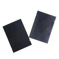 China Colored Matte Black White Mylar Foil Vacuum Sealable Heat Sealable Pouch Bags with Tear Notches for Food Packaging for sale
