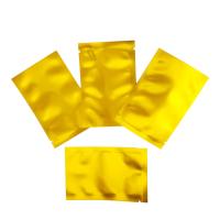 China 8cm x 12cm Premium Shinny Metallic Gold Mylar Foil Open Top Pouch for Powder Spice Snack Food Storage Bags for sale