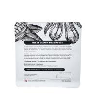 China UV Print Partial Glossy Ziplock Flat Bottom Pouches For Food Packaging for sale