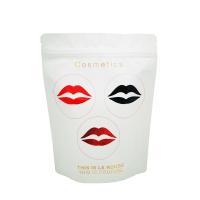 China Luxury Design Glossy Spout UV Printed Custom Resealable Pouches With Zipper For Cosmetics Packaging for sale