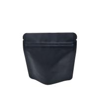 China 1.0g 3.5g 7.0g 14g 28g 13mil Clear Front Aluminum Foil Matte Black Back Stand Up Smell Proof Bags for Weed with Ziplock for sale